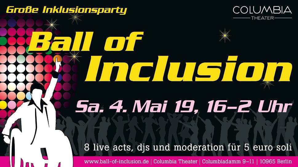Soundmag.de präsentiert: Ball of Inclusion am 4. Mai - soundmag.de